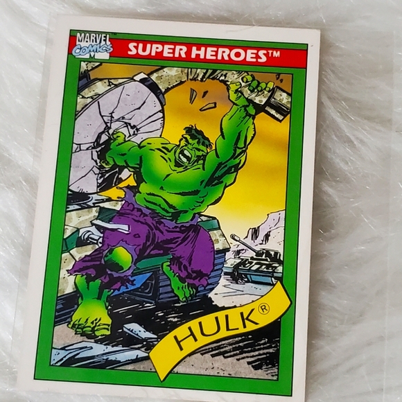 Toys | Marvel 199 The Incredible Hulk Trading Card | Poshmark